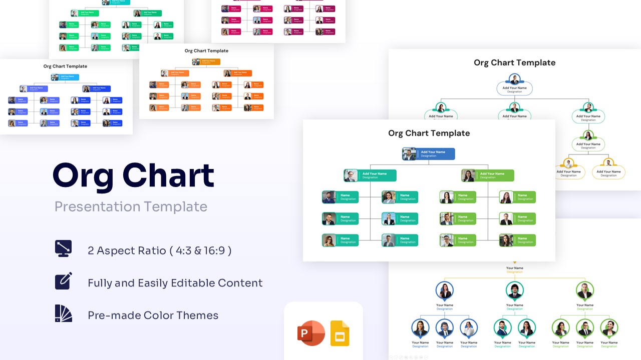 Corporate Org Chart Template PowerPoint & Google Slides - Winslides