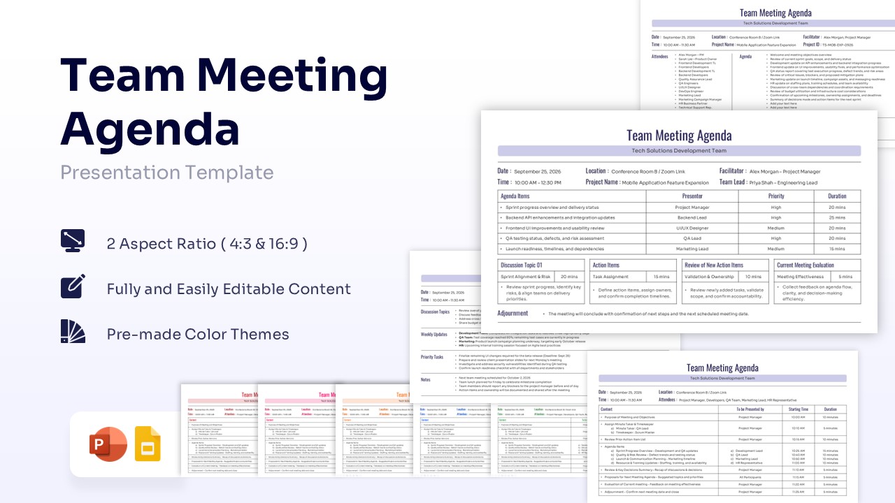 Business Meeting Schedule Infographics - Winslides